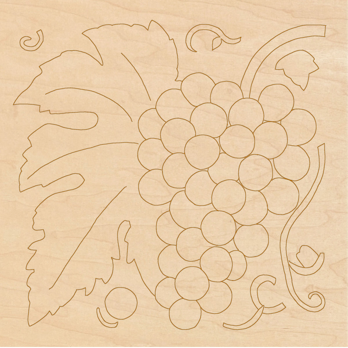 Art Board | Wood | Grapes on Vine – Skeew